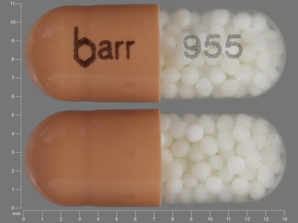 Pill Finder: barr 955 Brown Capsule-shape - Medicine.com