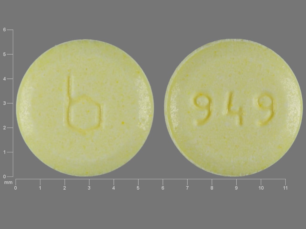 Pill Finder: b 949 Yellow Round - Medicine.com