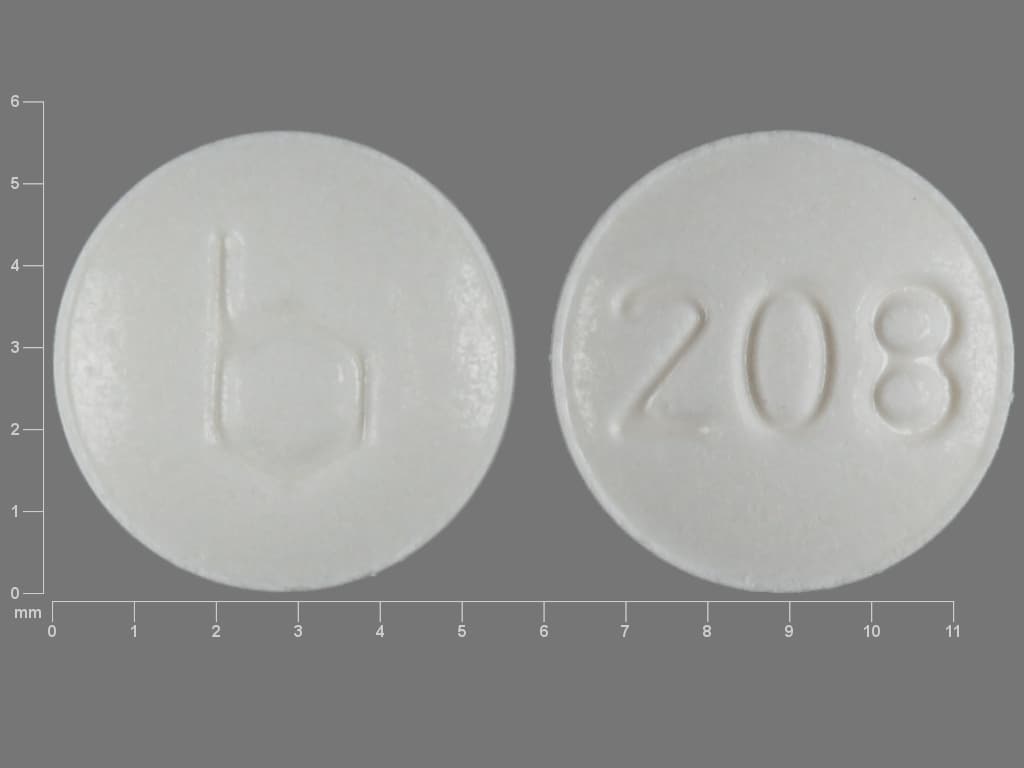 Pill Finder: b 208 White Round - Medicine.com