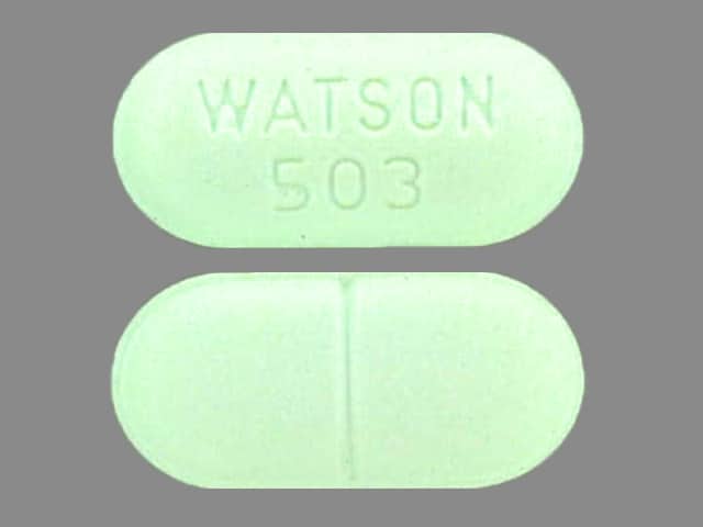 Pill Finder: WATSON 503 Green Elliptical / Oval - Medicine.com