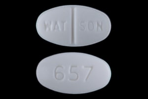Pill Finder: WAT SON 657 Beige Elliptical / Oval - Medicine.com