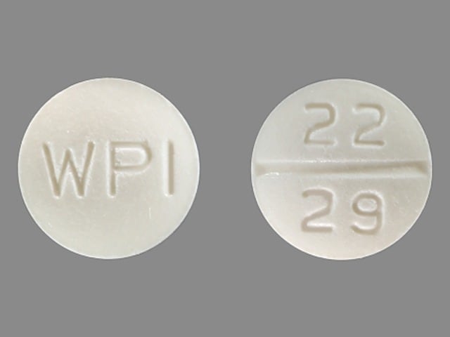 Pill Finder: WPI 22 29 White Round - Medicine.com