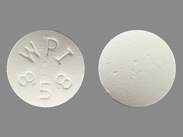 Pill Finder: WPI 858 White Round - Medicine.com
