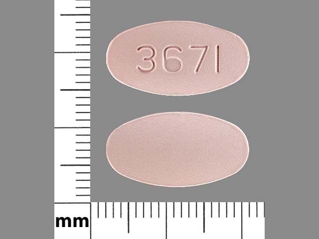 Pill Finder: 3671 Pink Elliptical / Oval - Medicine.com