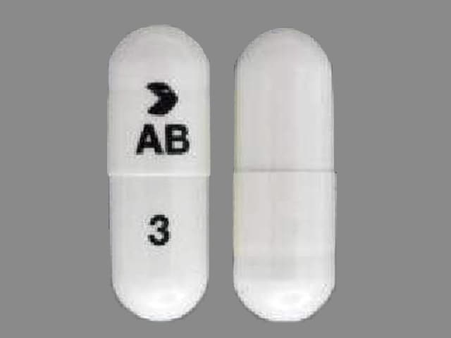 Pill Finder: > AB 3 White Capsule-shape - Medicine.com
