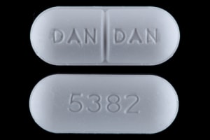 Pill Finder: 5382 DAN DAN White Elliptical / Oval - Medicine.com