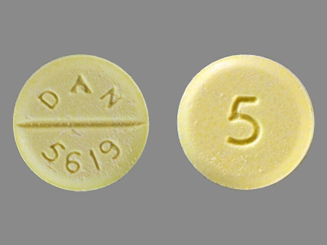 Pill Finder: DAN 5619 5 Yellow Round - Medicine.com