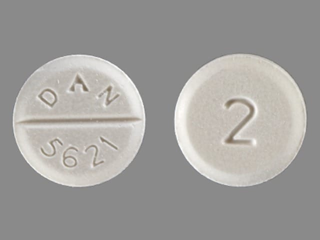 Pill Finder: DAN 5621 2 White Round - Medicine.com