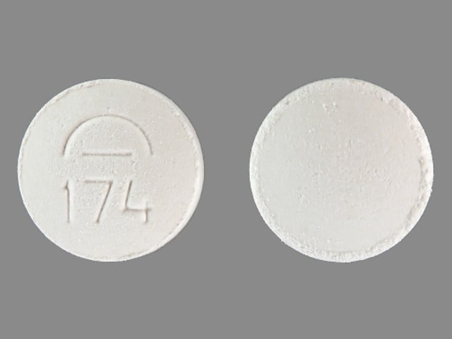 Pill Finder: Logo 174 White Round - Medicine.com