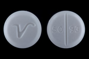 Pill Finder: 50 93 V White Round - Medicine.com