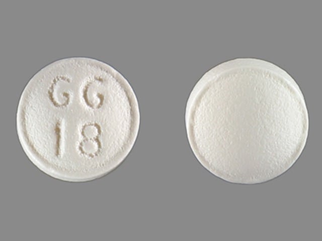 Pill Finder: GG 18 White Round - Medicine.com