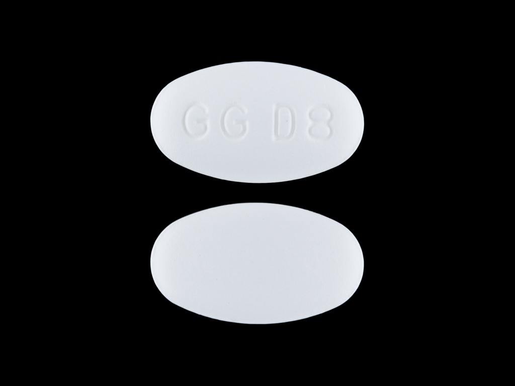 Pill Finder: GG D8 White Elliptical / Oval - Medicine.com