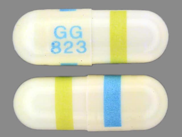 Pill Finder: GG 823 GG 823 White Capsule-shape - Medicine.com