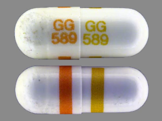 Pill Finder: GG 589 GG 589 White Capsule-shape - Medicine.com