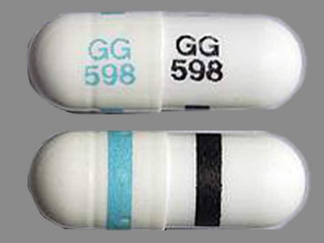 Pill Finder: GG 598 GG 598 White Capsule-shape - Medicine.com