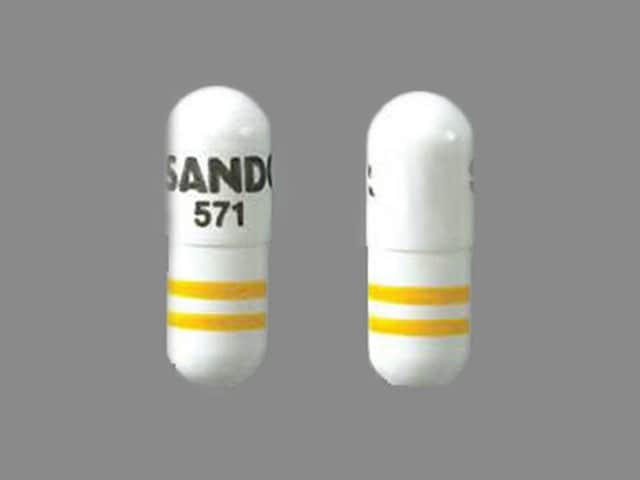 Pill Finder: S SANDOZ 571 White Capsule-shape - Medicine.com