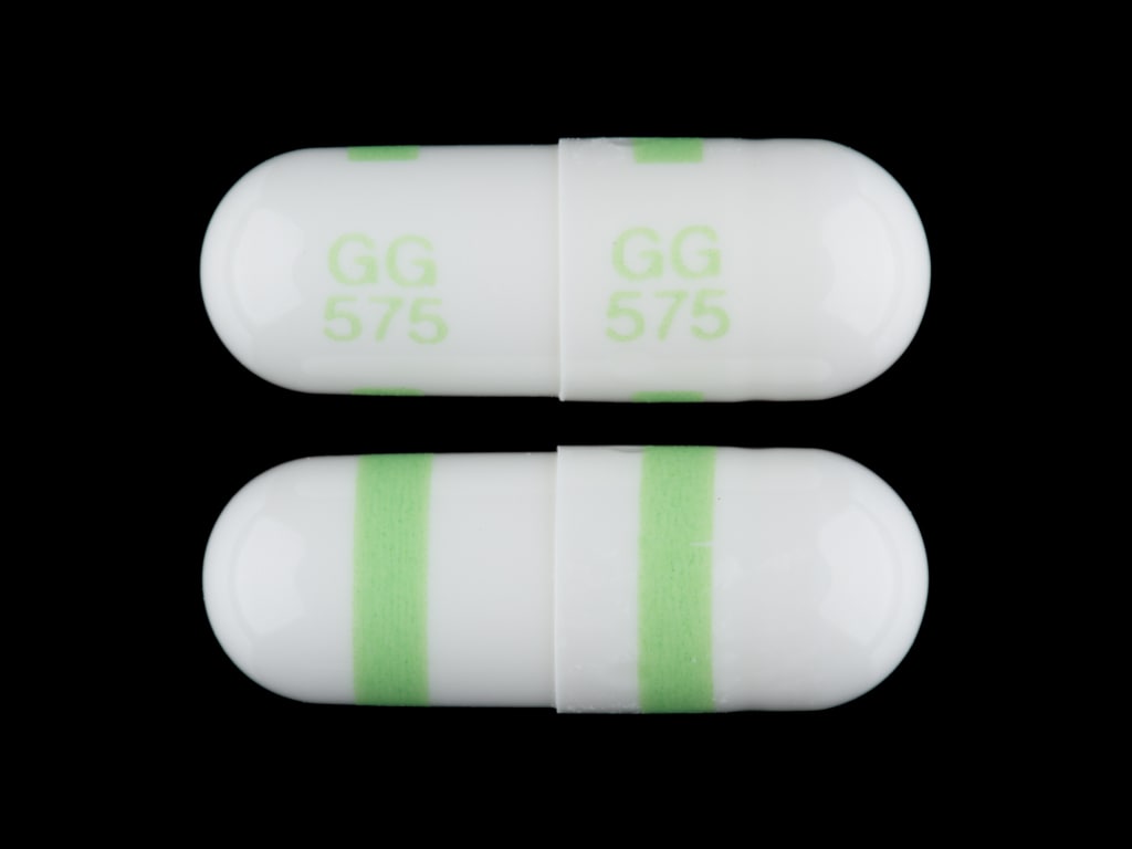 Pill Finder: GG 575 GG 575 White Capsule-shape - Medicine.com