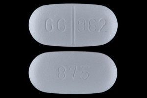 Pill Finder: GG 962 875 White Capsule-shape - Medicine.com