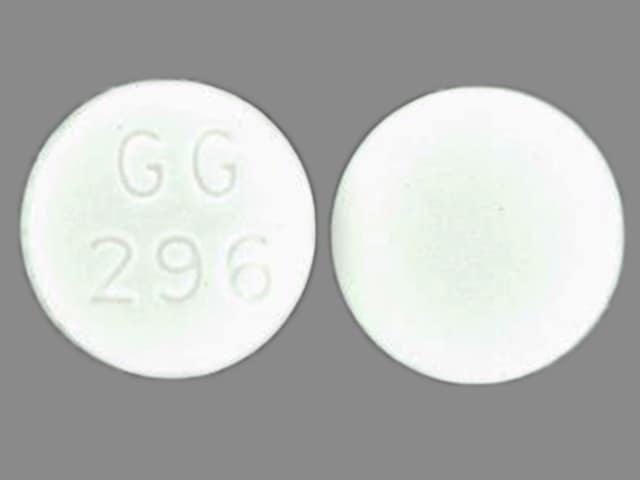 Pill Finder: GG 296 White Round - Medicine.com