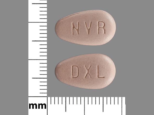 Pill Finder: NVR DXL Purple Egg-shape - Medicine.com