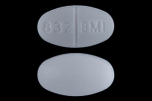 Pill Finder: 832 BM1 White Elliptical / Oval - Medicine.com