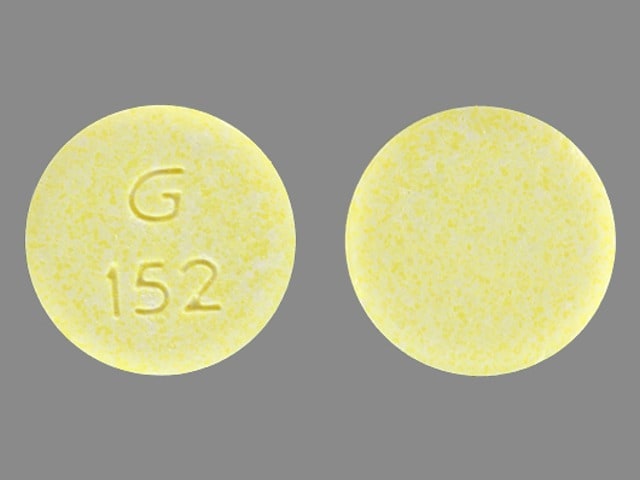 Pill Finder: G 152 Yellow Round - Medicine.com