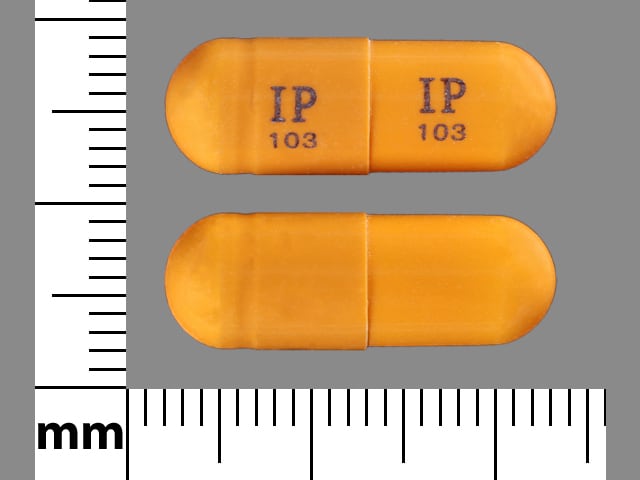 Pill Finder: IP 103 IP 103 Orange Capsule-shape - Medicine.com