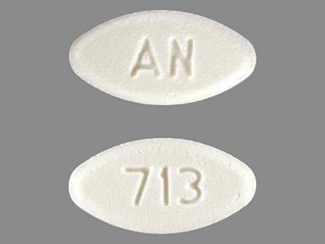 Pill Finder: AN 713 White Elliptical / Oval - Medicine.com