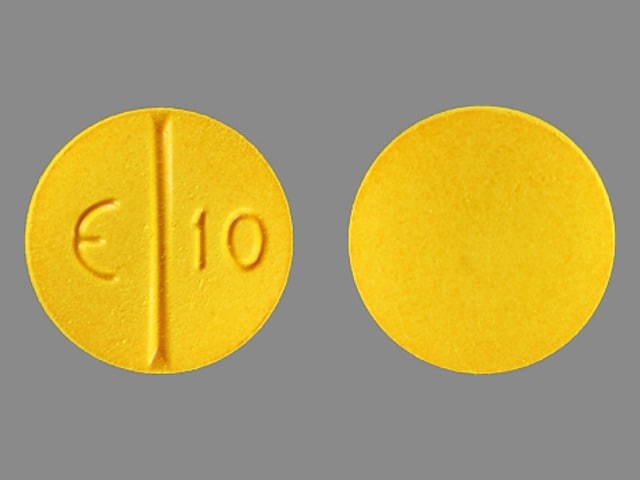 Pill Finder: E 10 Yellow Round - Medicine.com