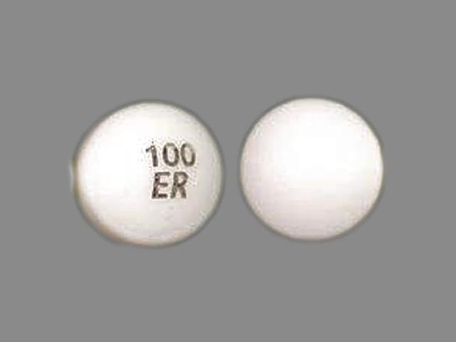 Pill Finder: 100 ER White Round - Medicine.com