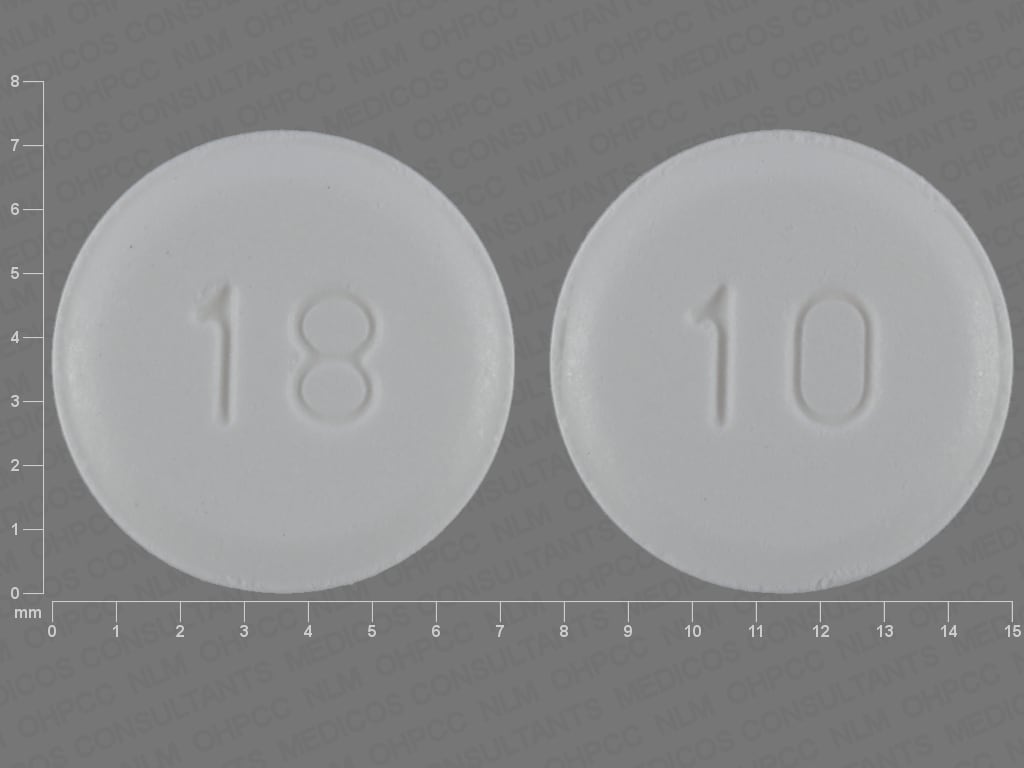 Pill Finder: 10 18 White Round - Medicine.com
