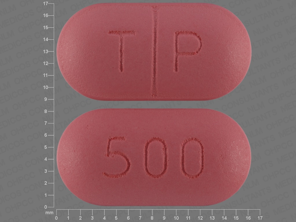 Pill Finder: T P 500 Pink Capsule-shape - Medicine.com