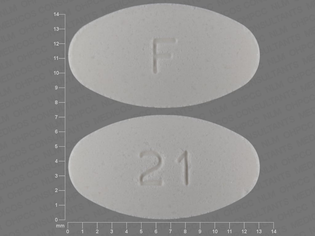 Pill Finder: F 21 White Elliptical / Oval - Medicine.com