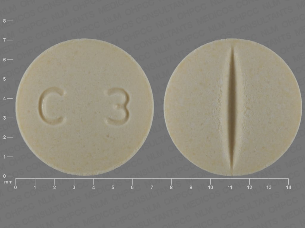 Pill Finder: C3 Yellow Round - Medicine.com