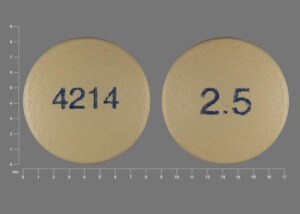 Pill Finder: 4214 2.5 Yellow Round - Medicine.com