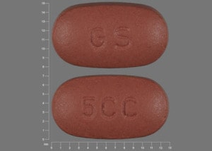 Pill Finder: GS 5CC Red Elliptical / Oval - Medicine.com