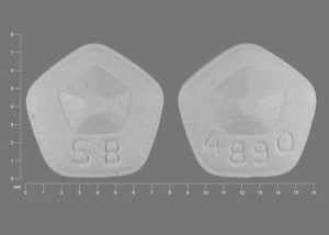 Pill Finder: 4890 SB White Five-sided - Medicine.com