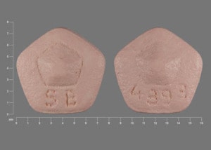 Pill Finder: 4893 SB Pink Five-sided - Medicine.com