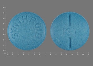 Pill Finder: SYNTHROID 137 Blue Round - Medicine.com