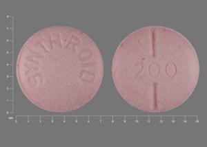 Pill Finder: SYNTHROID 200 Pink Round - Medicine.com