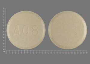 Pill Finder: A08 Yellow Round - Medicine.com
