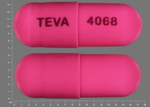 Pill Finder: TEVA 4068 Pink Capsule-shape - Medicine.com