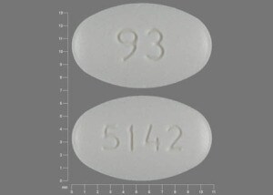 Pill Finder: 93 5142 White Elliptical / Oval - Medicine.com