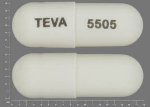 Pill Finder: TEVA 5505 White Capsule-shape - Medicine.com