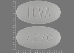 Pill Finder: TEVA 7270 White Elliptical / Oval - Medicine.com