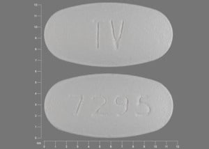 Pill Finder: TV 7295 White Elliptical / Oval - Medicine.com