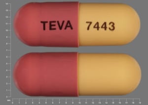 Pill Finder: TEVA 7443 Yellow Capsule-shape - Medicine.com