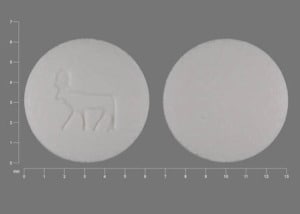 Pill Finder: Logo (Bull) White Round - Medicine.com