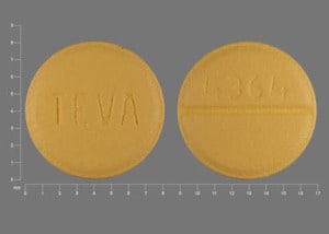 Pill Finder: TEVA 4364 Yellow Round - Medicine.com