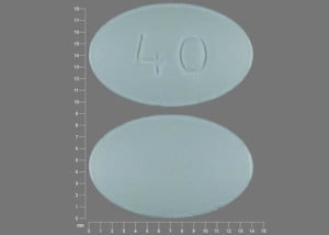 Pill Finder: 40 Blue Elliptical / Oval - Medicine.com